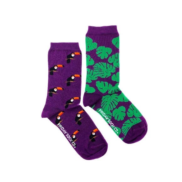 Kooky'S Kloset | Accessories | Womens Socks Toucan And Monstera Eco ...